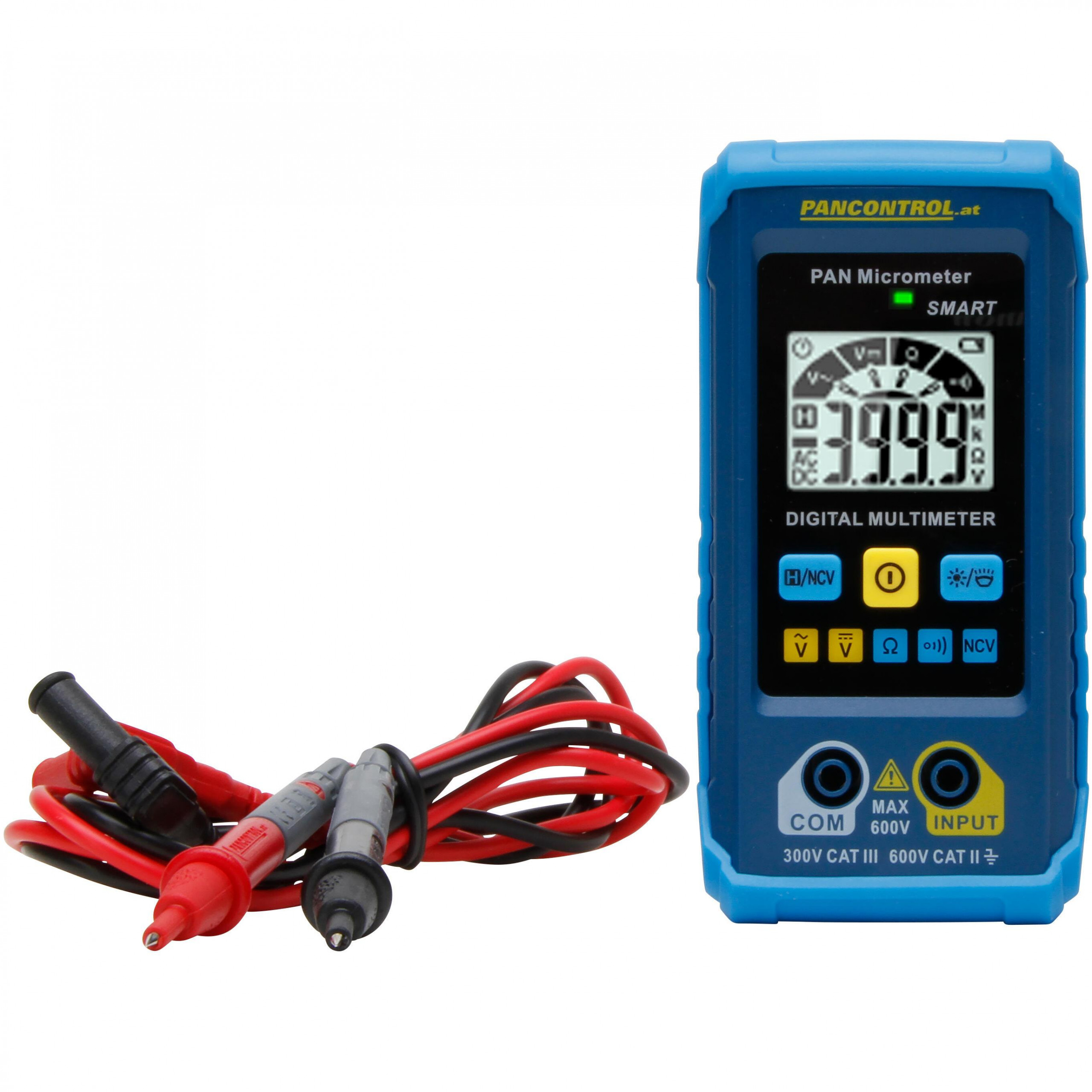 PAN Micrometer, digital multimeter, CAT III 300V, automatic function ...