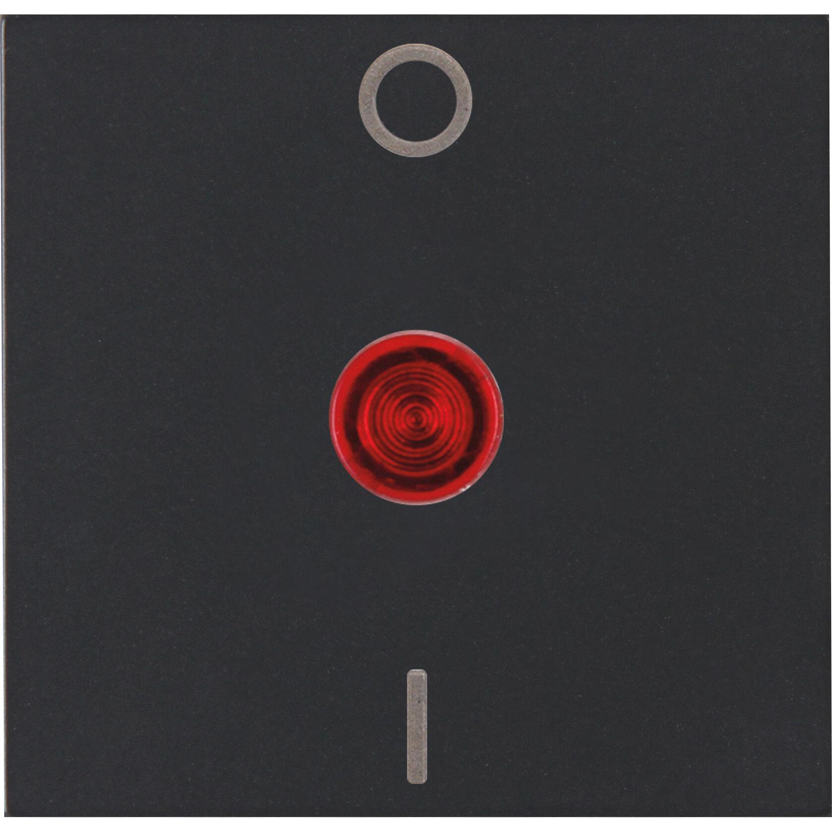HK07 - Rocker pad 2-pole with lens red, colour: anthracite - Heinrich ...