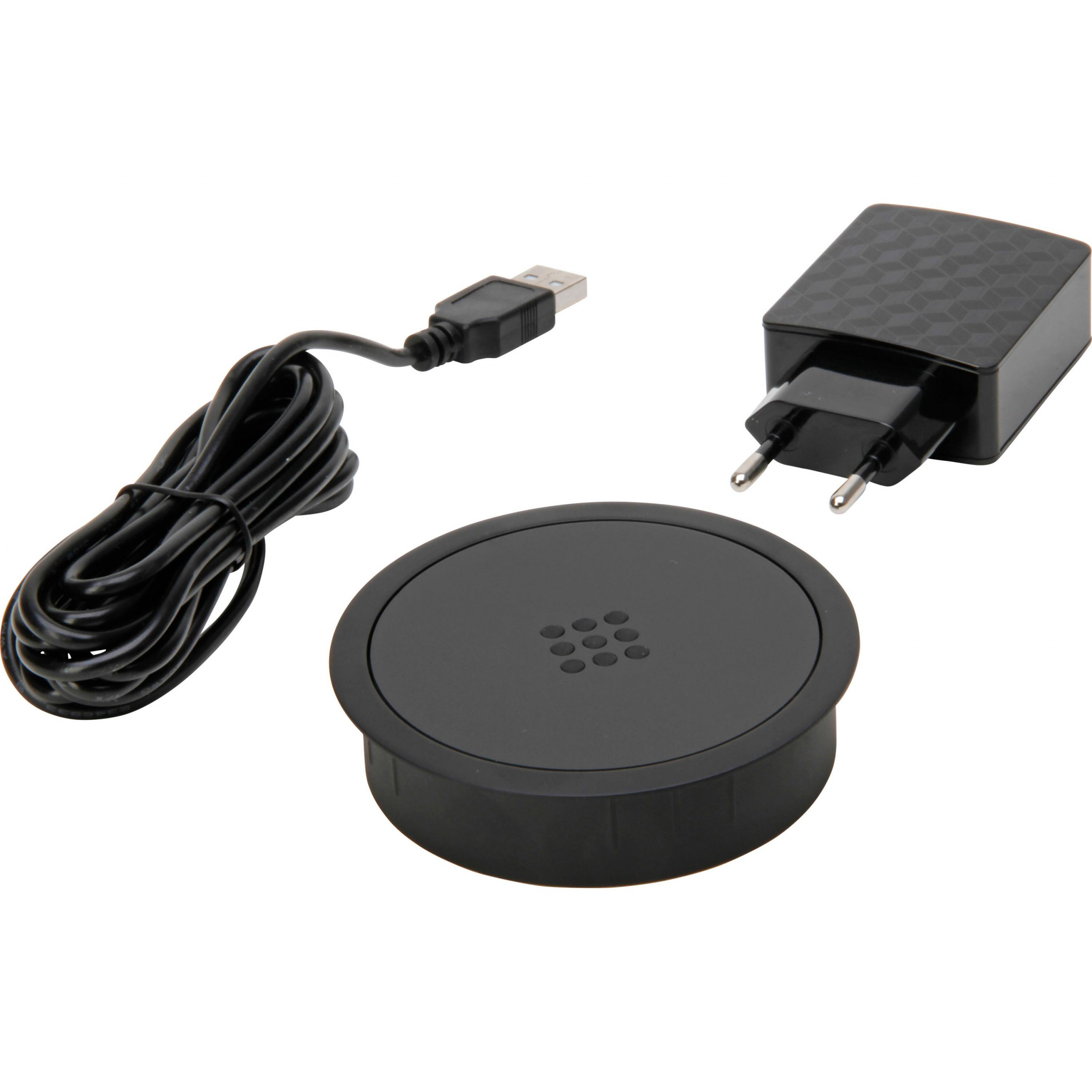 VersaCHARGER for inductive charging of smartphones, design: ring black ...