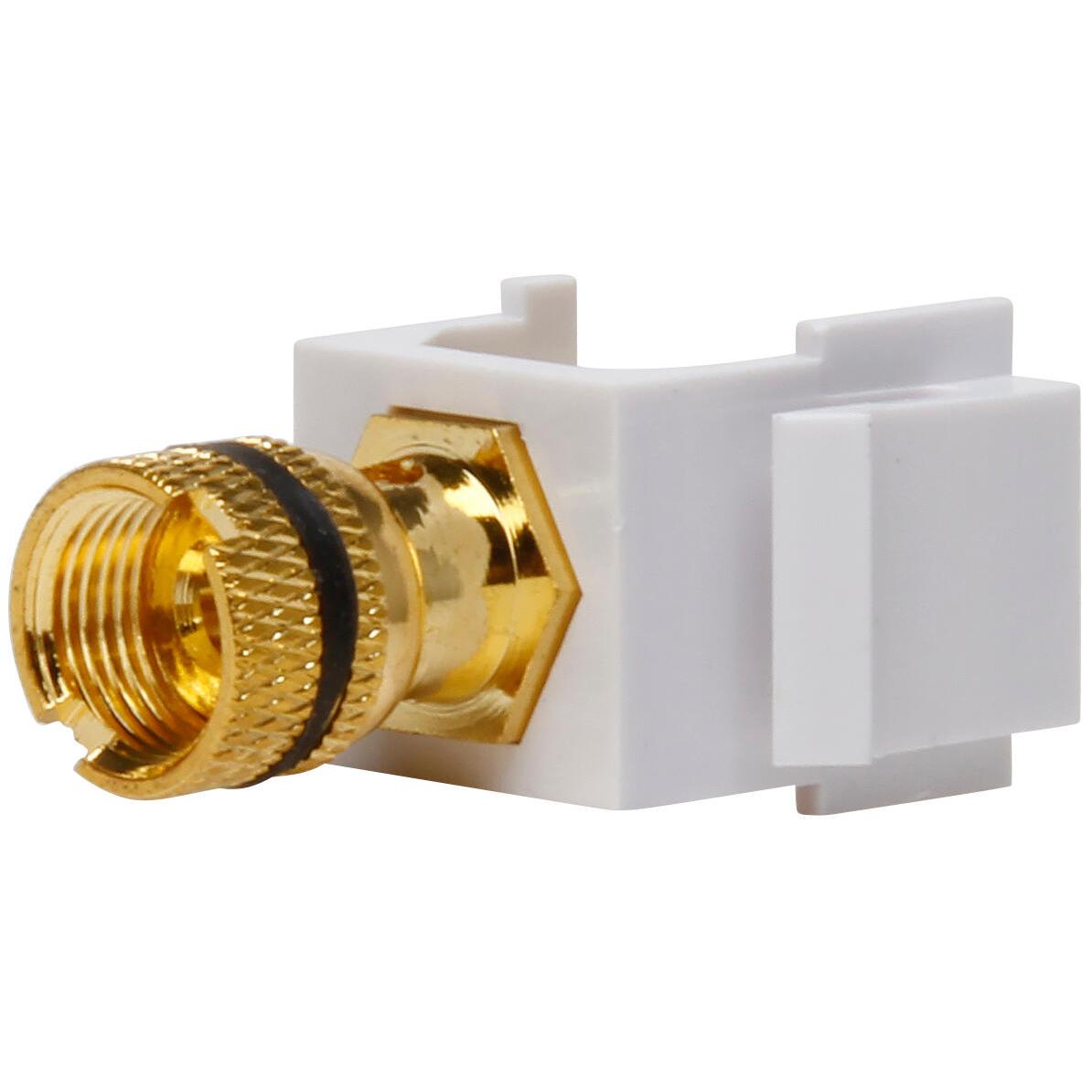 Keystone module - banana plug connecter, colur: black - Heinrich Kopp GmbH