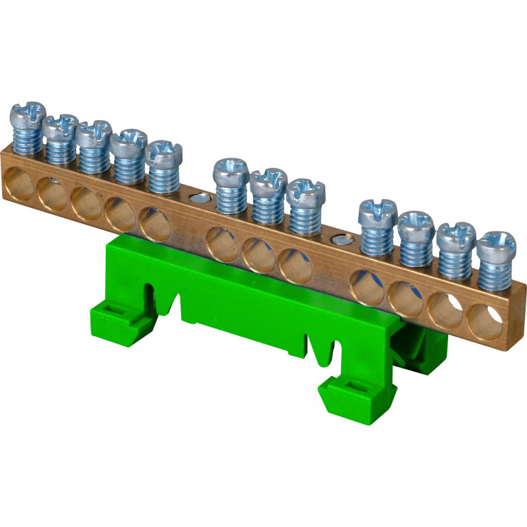 Protective conductor terminal with quick fasteningfor DIN rail mounting ...