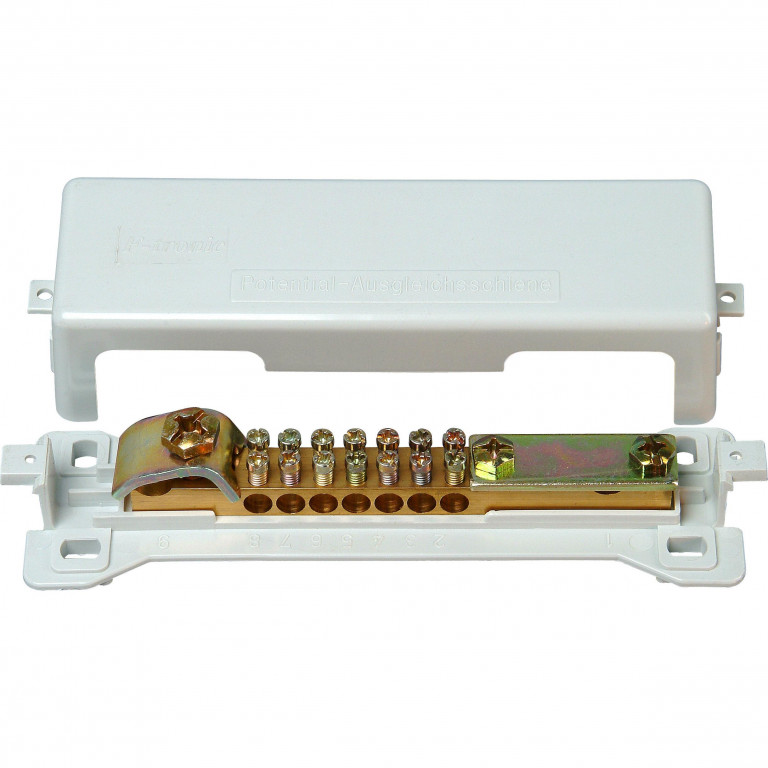 Potential equalization bar connectivity: ribbon, round conductors ...