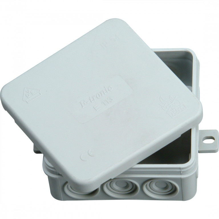 Junction box, for humid areas, 85x85x40mm, IP54, grey – Heinrich Kopp GmbH