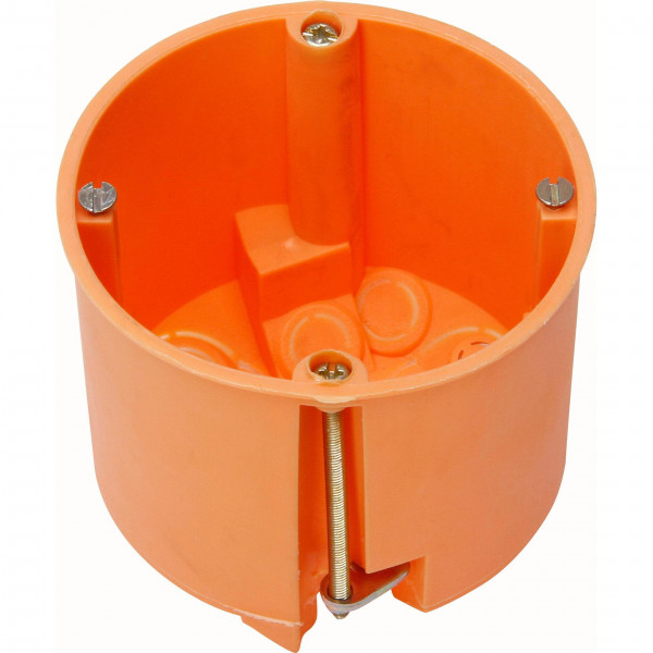 Cavity wall switch box, Ø68mm, box depth: 61mm, device screw spacing ...